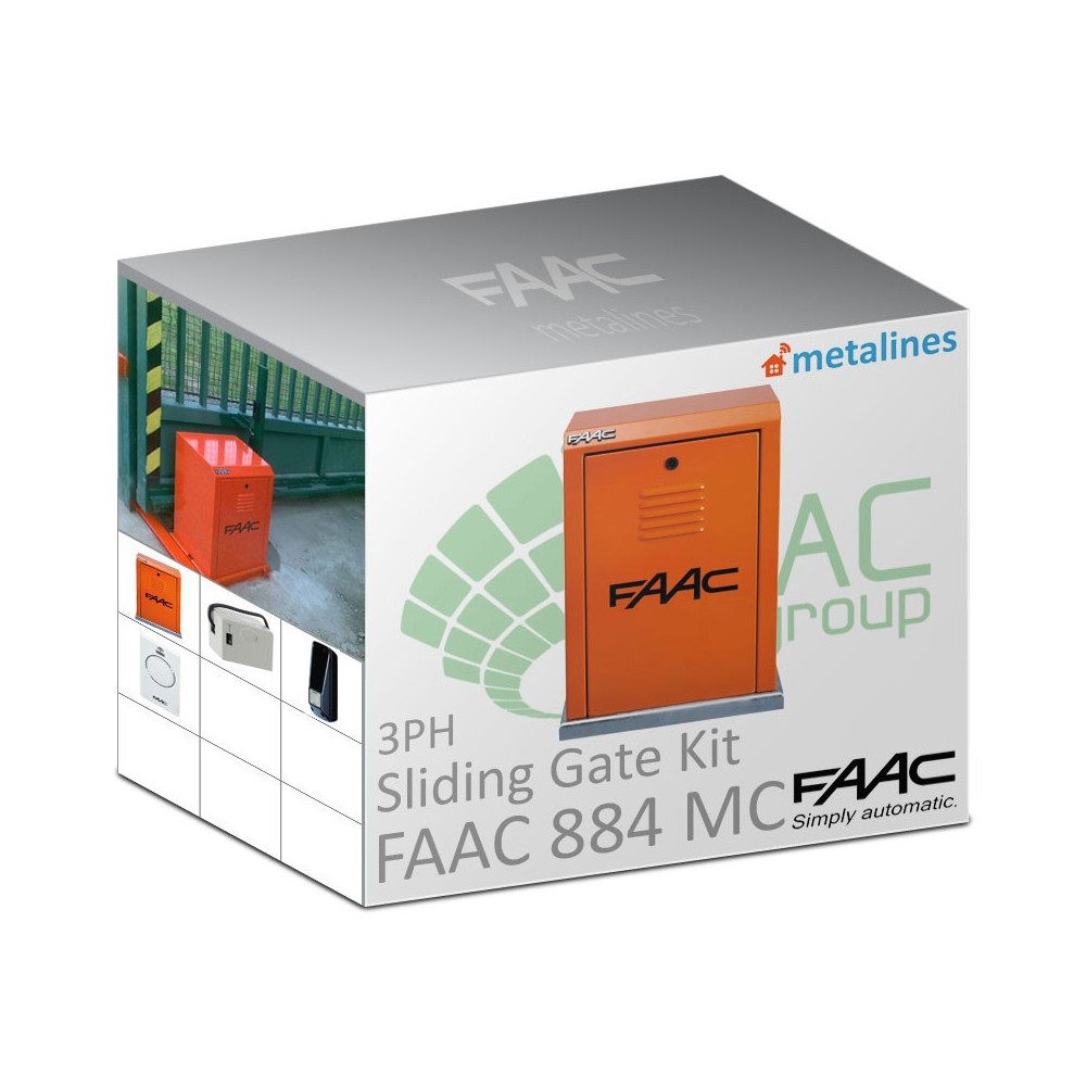 884 UK KIT-MC 3PH Sliding Gate Kit | FAAC