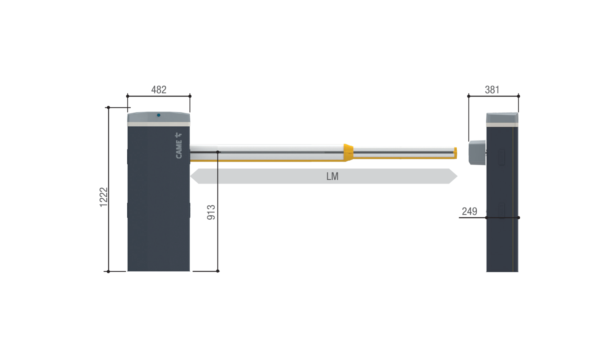 GT8 BARRIER STAINLESS 316 GGT80AX6 Barrier | CAME