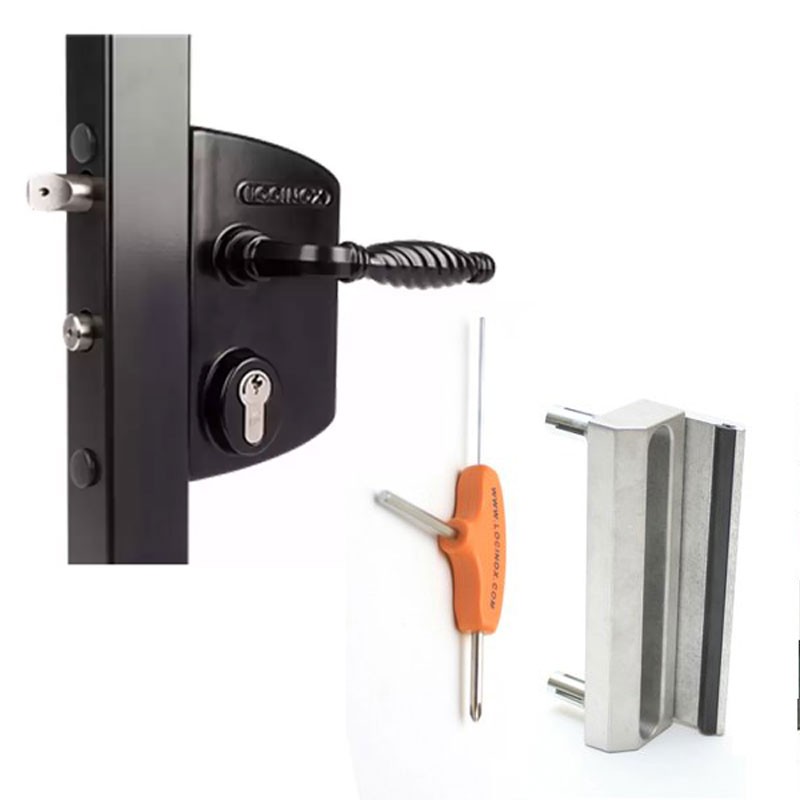 LOCINOX PLAIN LOCK WITH KEEP - Gate Lock | LOCINOX