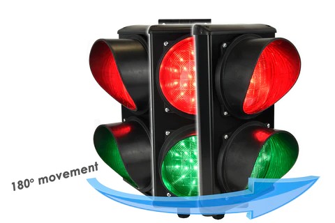 2 LED Traffic Light - (Red & Green) 9-35V AC or 8-45V DC | Metalines.com