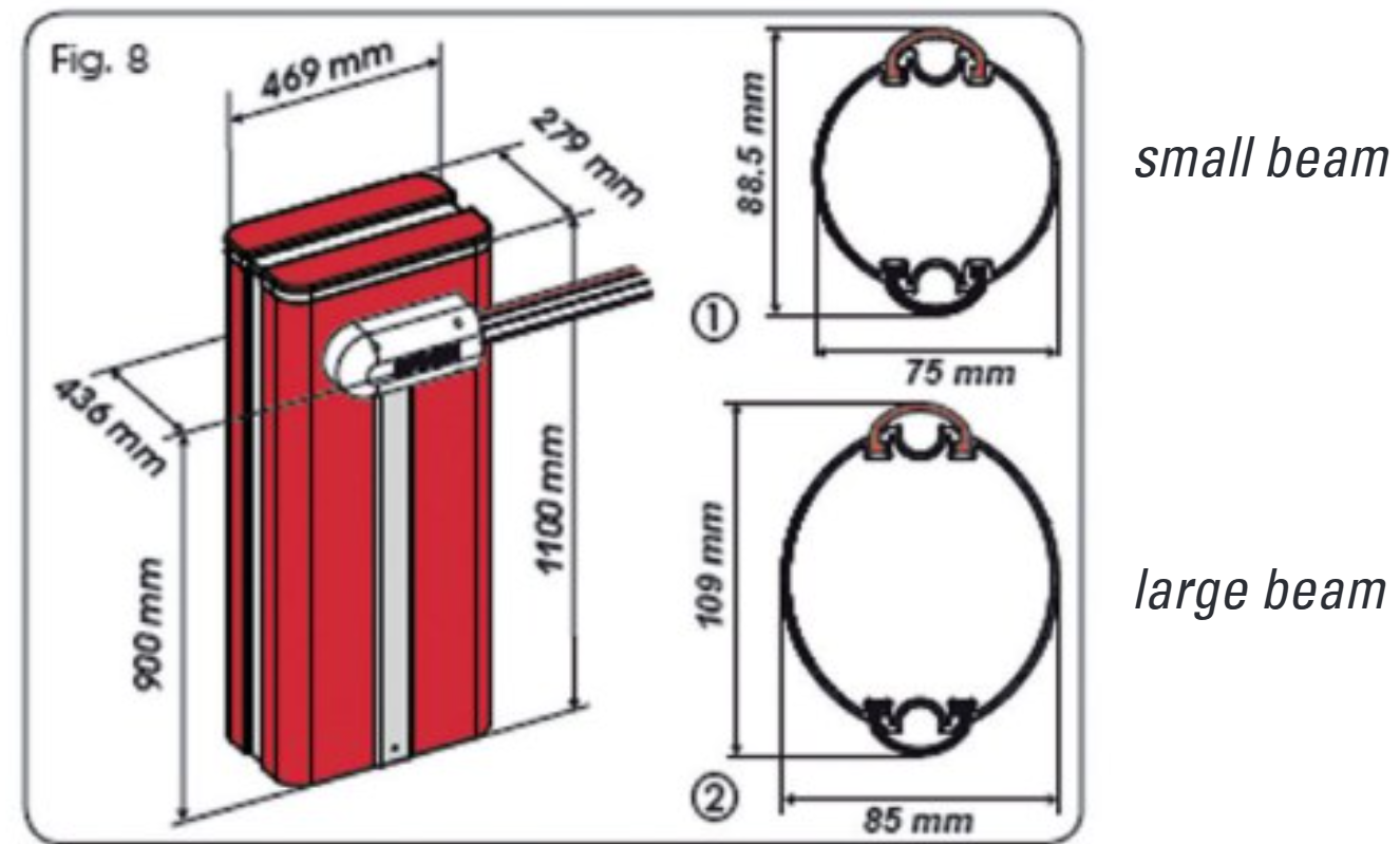 B680 Spring and Fixing Bracket for L Beams (428437) | FAAC