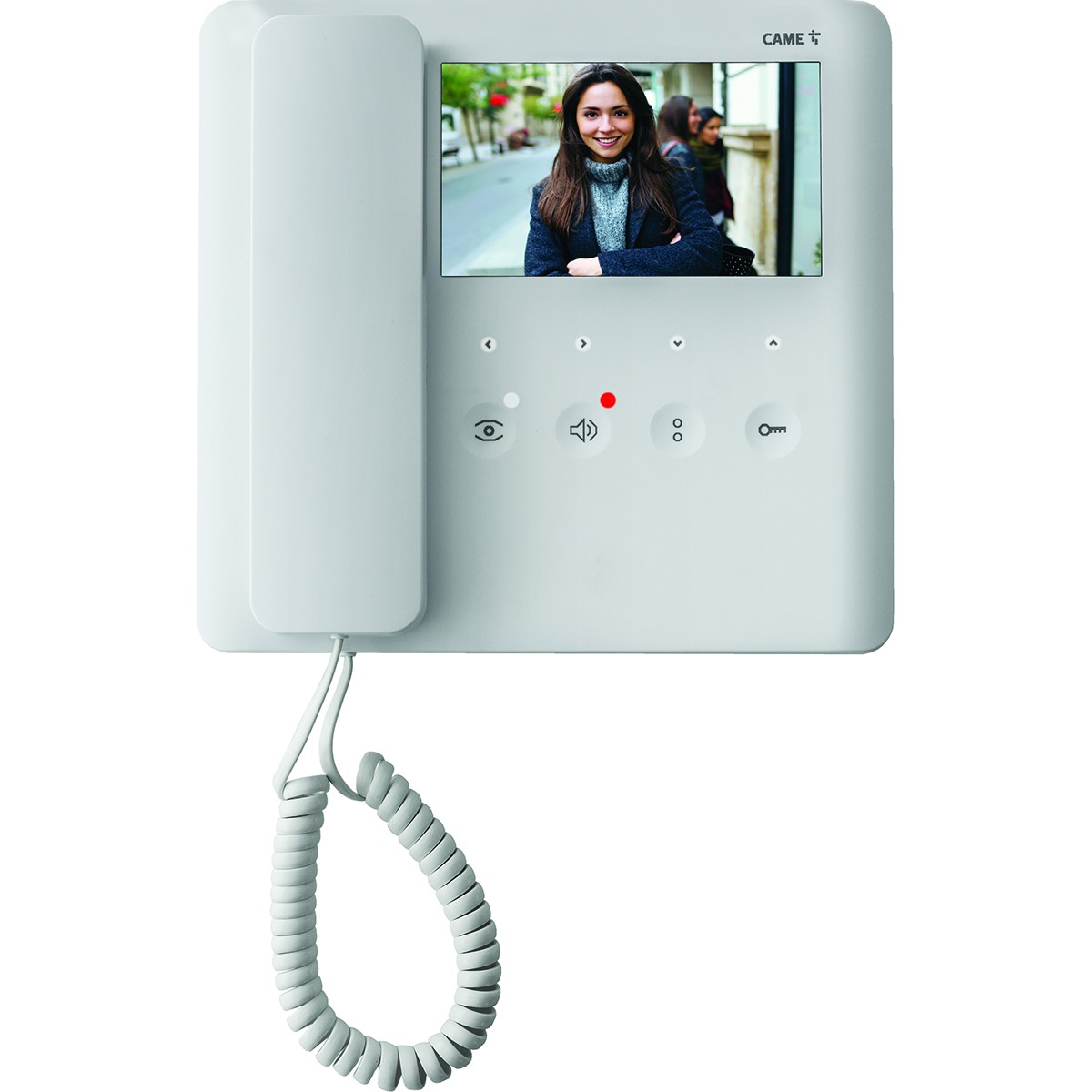 BPT AGT V 5″ Video Handset Intercom – White, Soft-Touch, BUS Powered